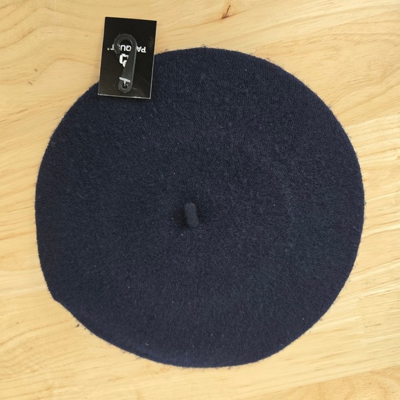 Parquet | Accessories | Nwt Parquet Navy Blue Wool Beret Classic Style ...
